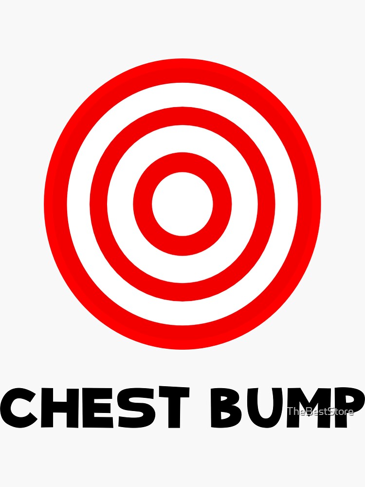 "Chest Bump" Sticker by TheBestStore | Redbubble