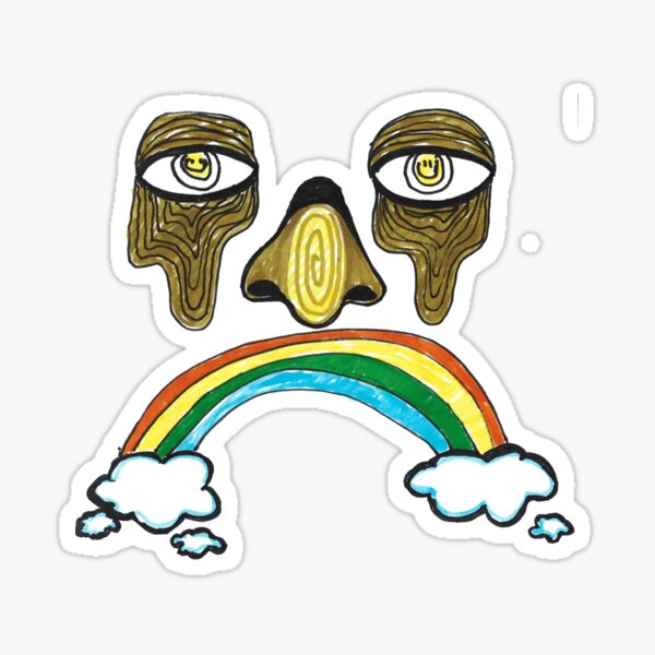 "Sad Rainbow" Sticker by spaceysharks | Redbubble