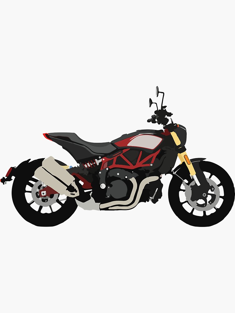 "Motorcycle Indian FTR 1200" Sticker for Sale by WiredDesigns | Redbubble