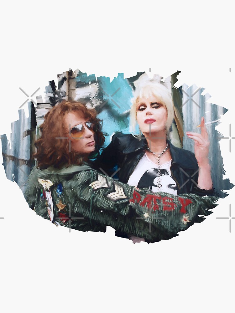 "Patsy And Edina Absolutely Fabulous Darling Painting" Sticker for Sale ...