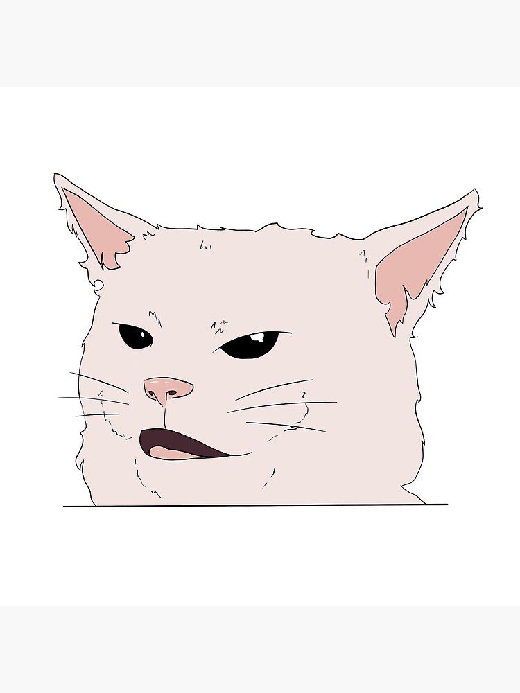 "Attacked Cat Meme" Poster for Sale by L-monade | Redbubble