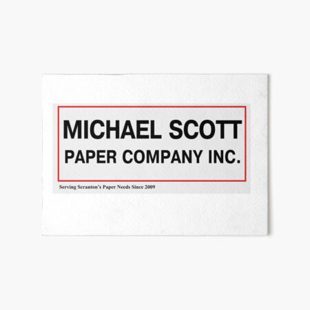 "Michael Scott Paper Company Logo" Art Board Print for Sale by Fernoms ...
