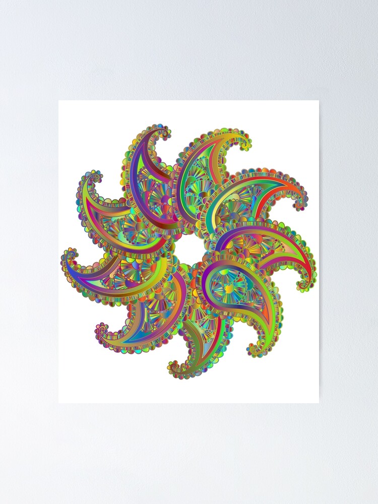 "Paisley Star" Poster for Sale by t-shirtella | Redbubble