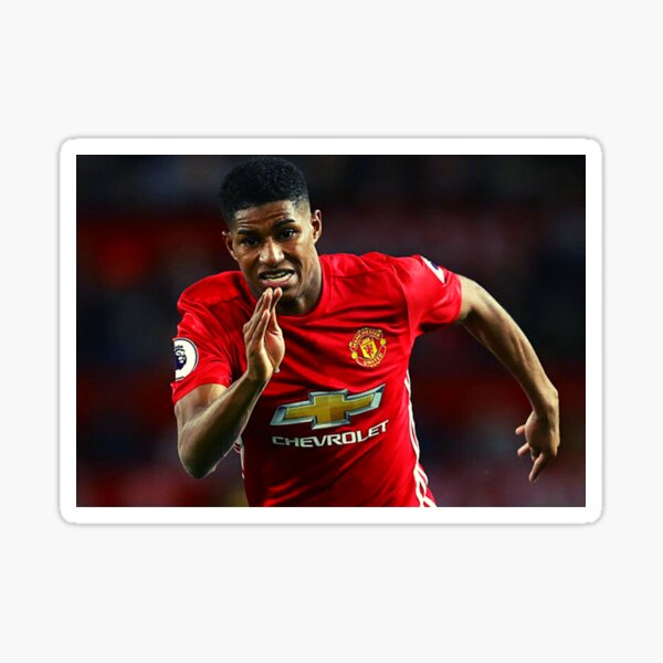 "Marcus Rashford" Sticker for Sale by ArtForKnowledge | Redbubble