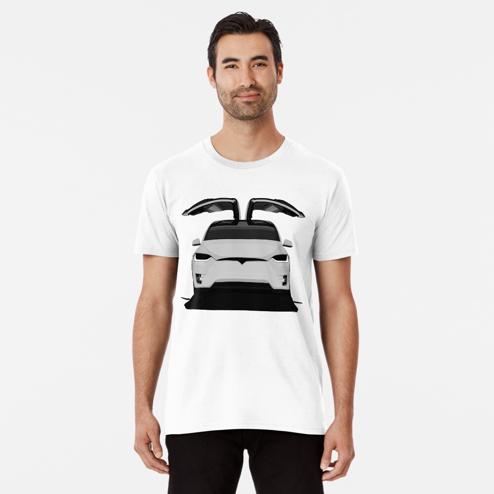 "Tesla Model X" Poster for Sale by AUTO-ILLUSTRATE | Redbubble