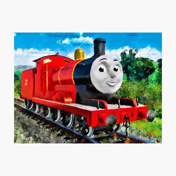 "James the Red Engine Thomas and Friends" Photographic Print for Sale ...