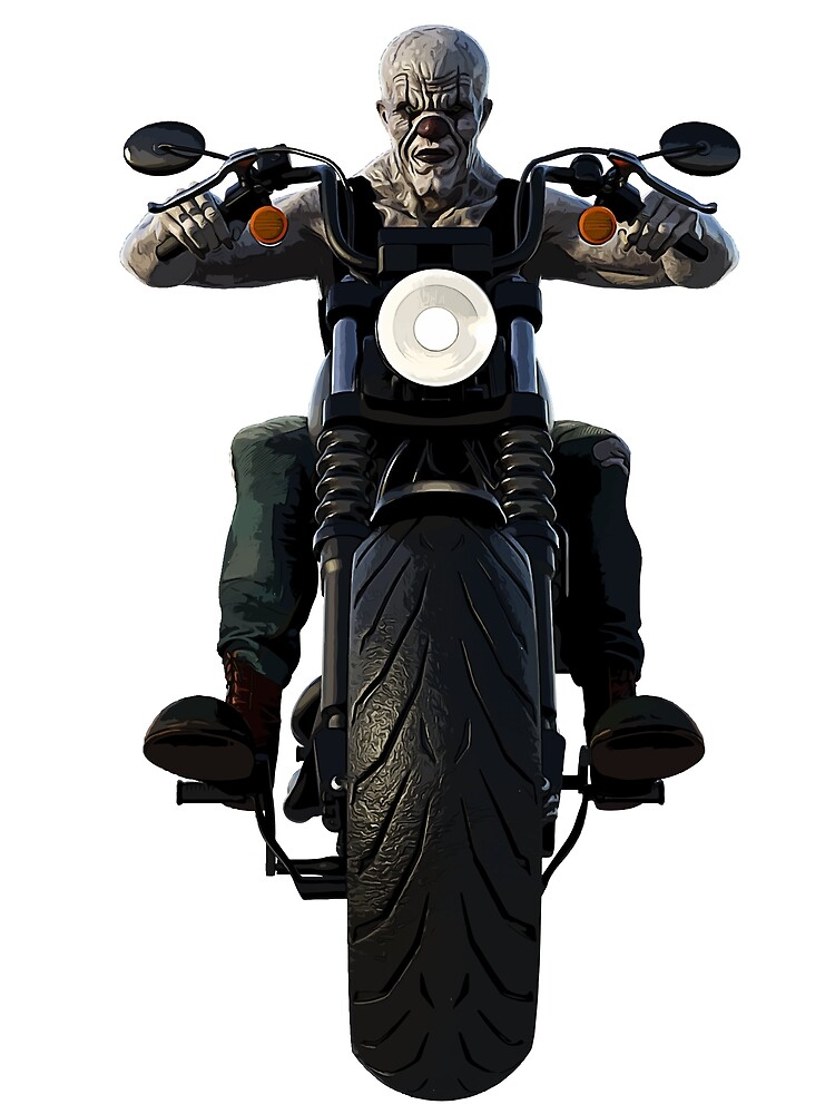 "Evil Clown Biker" Poster for Sale by PeterADesign | Redbubble