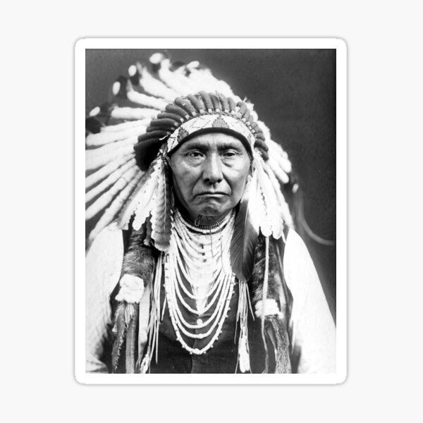"Vintage Chief Joseph Native American" Sticker for Sale by pdgraphics ...