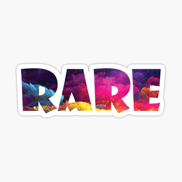 "Rainbow Rare " Sticker for Sale by Dprintero | Redbubble