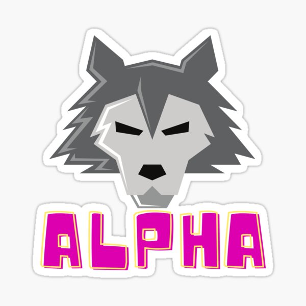 "ALPHA " Sticker for Sale by PABLONAVA | Redbubble