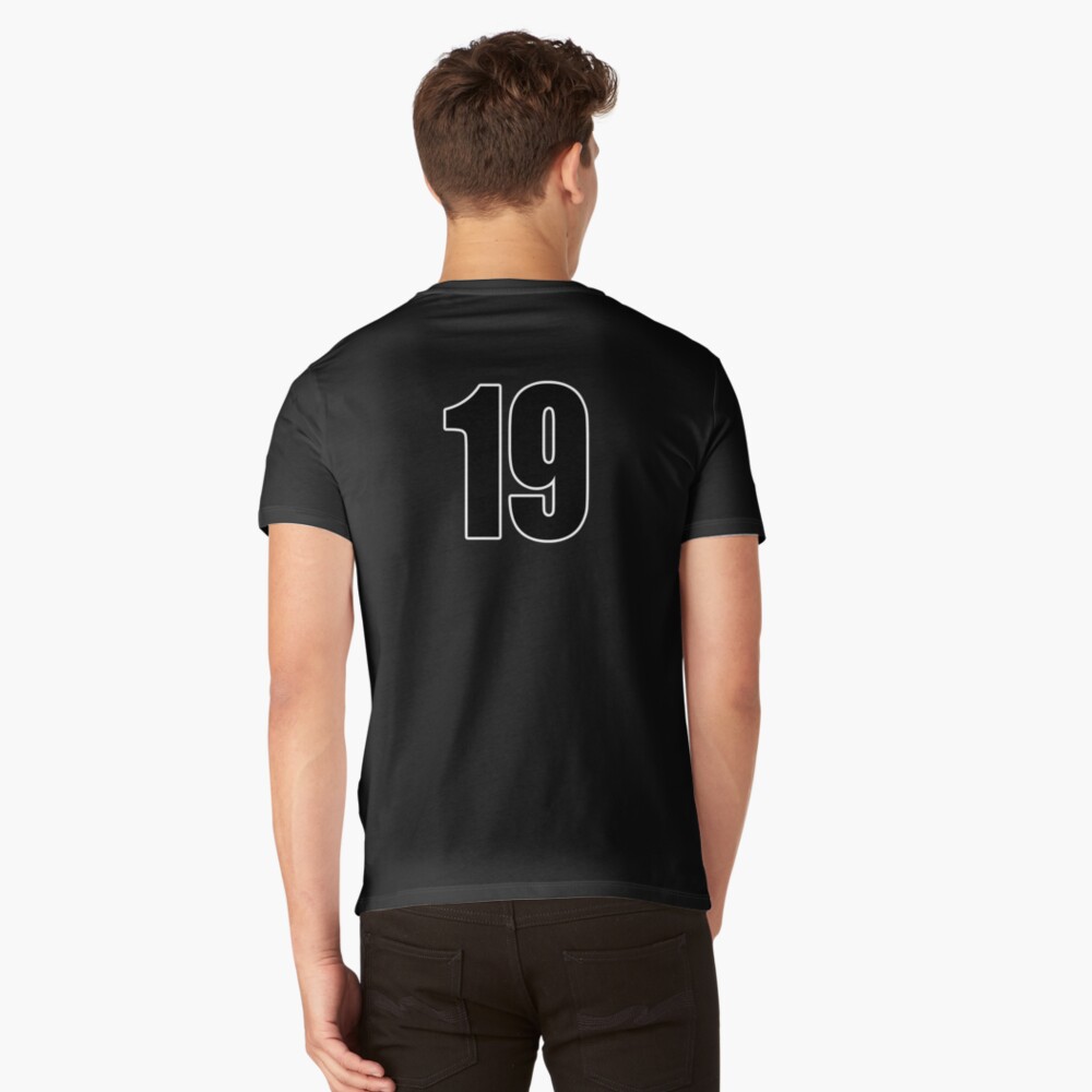 "19 number nineteen number back number" Sticker by GeogDesigns | Redbubble