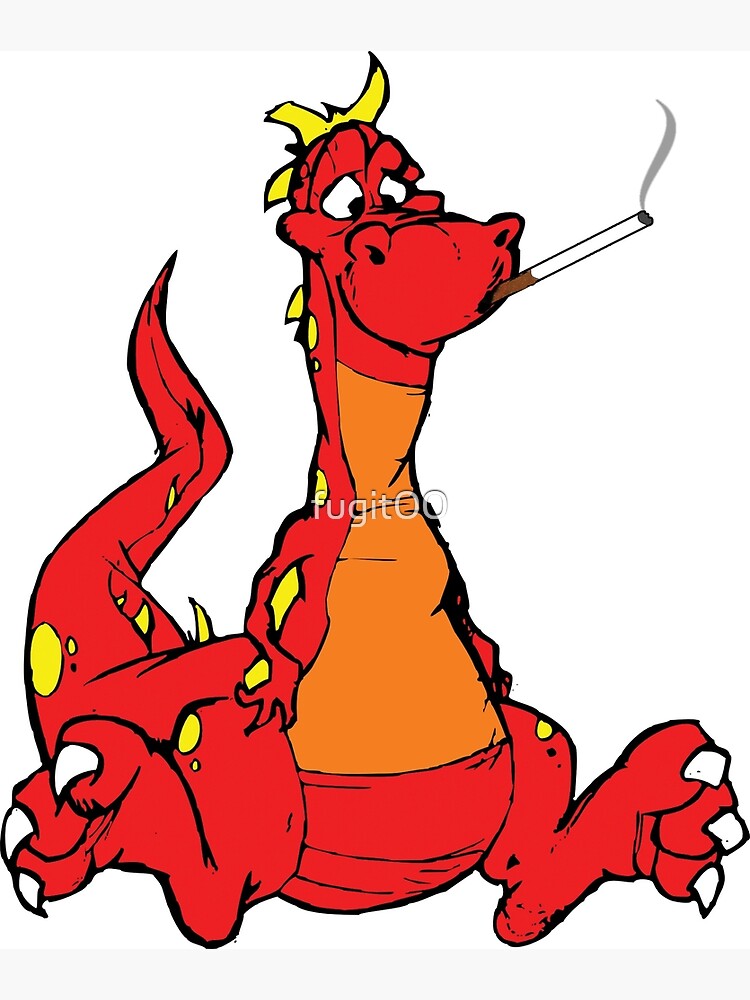 "Smoking Dragon" Poster by fugit00 | Redbubble