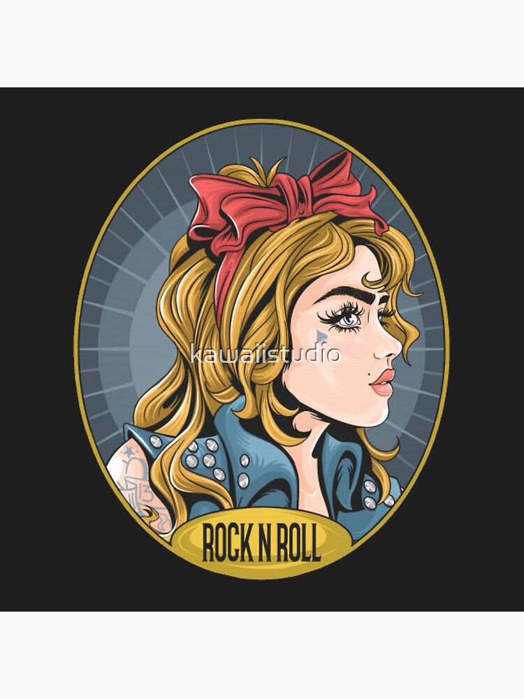 "Rock Girl" Poster by kawaiistudio | Redbubble