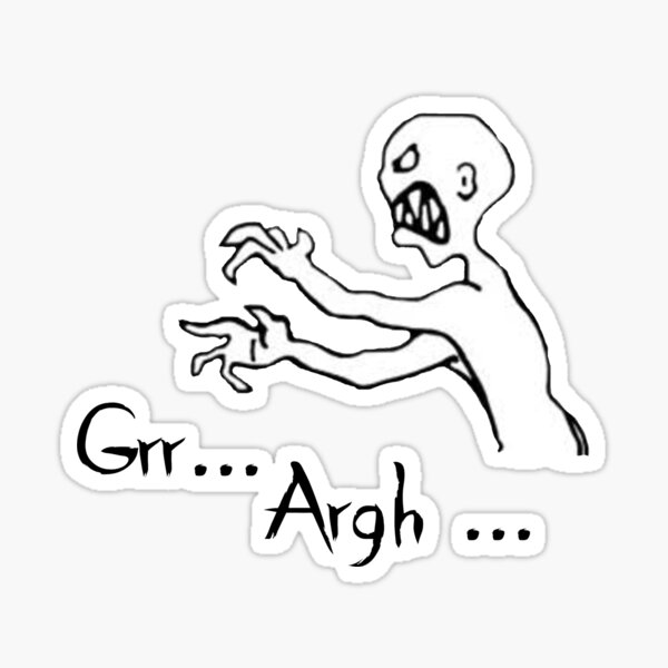 Grr Argh Stickers | Redbubble