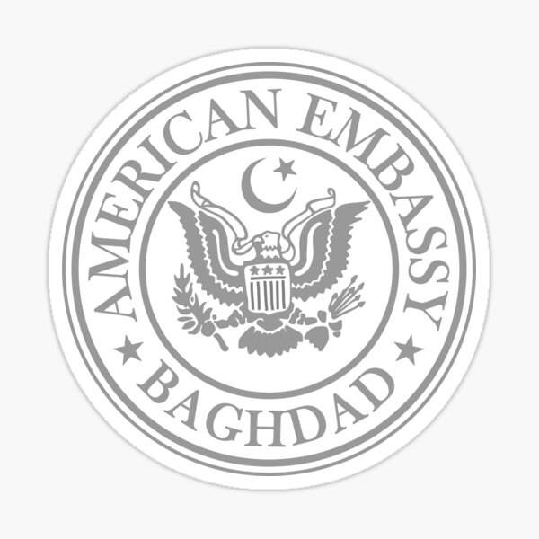 "American Embassy Baghdad" Sticker for Sale by ArtofDissent | Redbubble