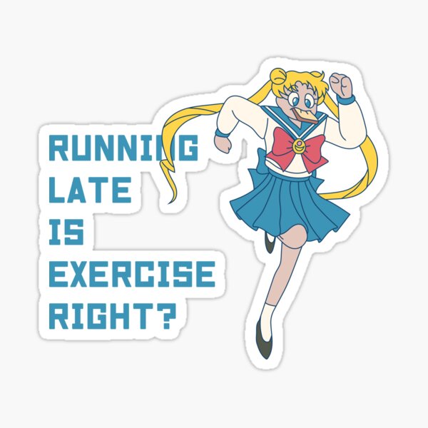 "Anime Girl Running Late" Sticker for Sale by AnnaYenardi | Redbubble