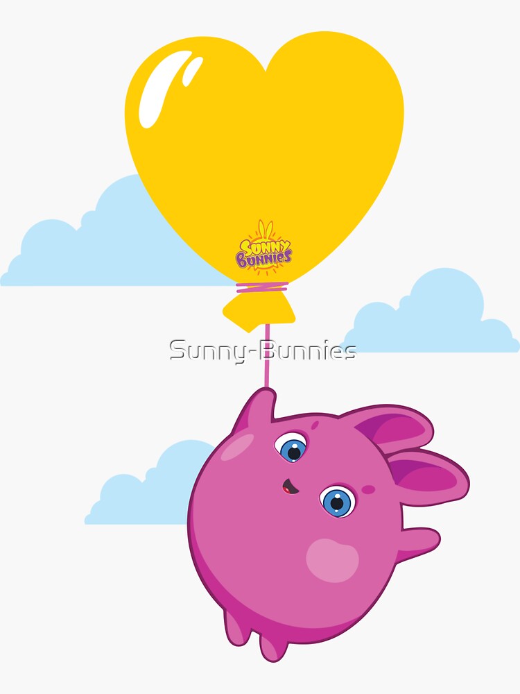 "Sunny Bunnies - Boo Balloon!" Sticker by Sunny-Bunnies | Redbubble