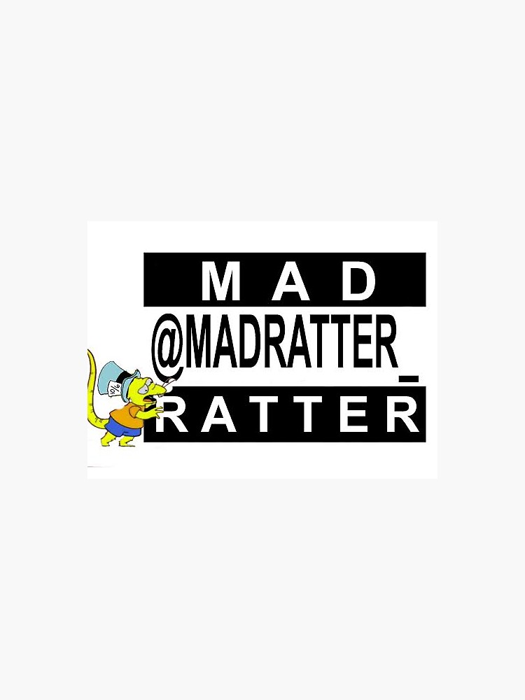 "Mad Ratter Parental Advisory (Rectangle)" Sticker for Sale by ...