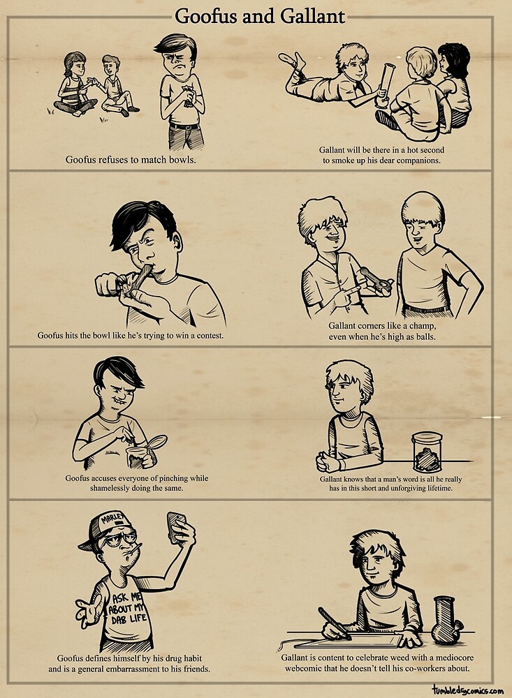 "goofus and gallant" by tumbledrycomics | Redbubble