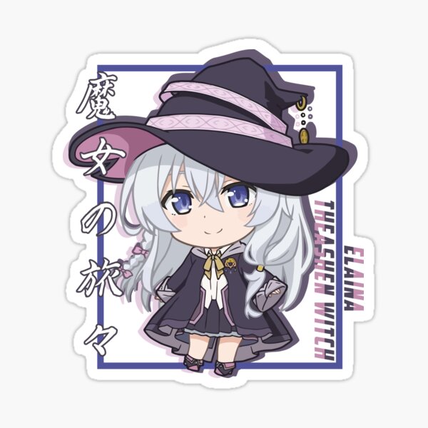 "Wandering Witch: The Journey of Elaina" Sticker by Animania-AnimeS ...