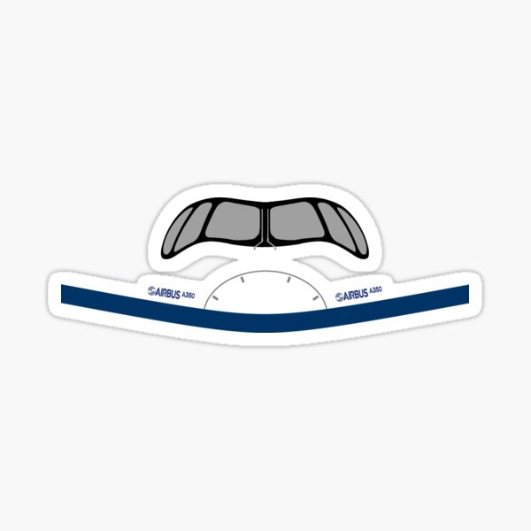 "Airbus A350 front view" Sticker for Sale by aviationteees | Redbubble