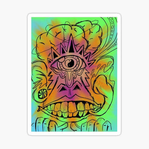"Sensory Overload" Sticker for Sale by JScotty4Reel | Redbubble