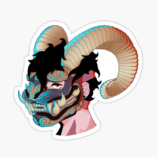 "Masked man" Sticker by Mihaeel | Redbubble