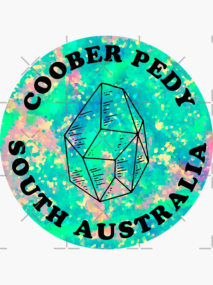 "Coober Pedy, South Australia, Opal" Sticker for Sale by InvestingRoad ...
