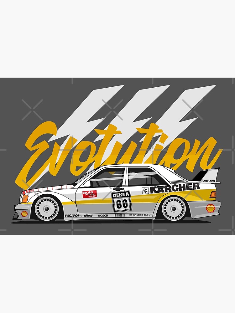 "MERCEDES 190E DTM RACING KARCHER TEAM" Photographic Print by ...