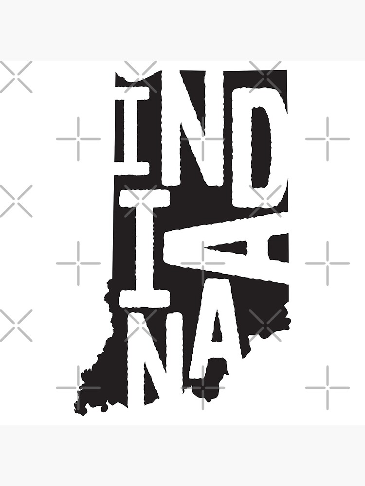 Lámina fotográfica «Diseño del estado de Indiana | Resumen gráfico de ...