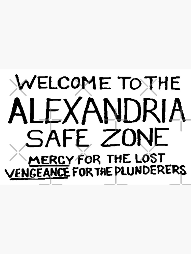 "The Walking Dead - Welcome to the Alexandria" Poster by dsight | Redbubble