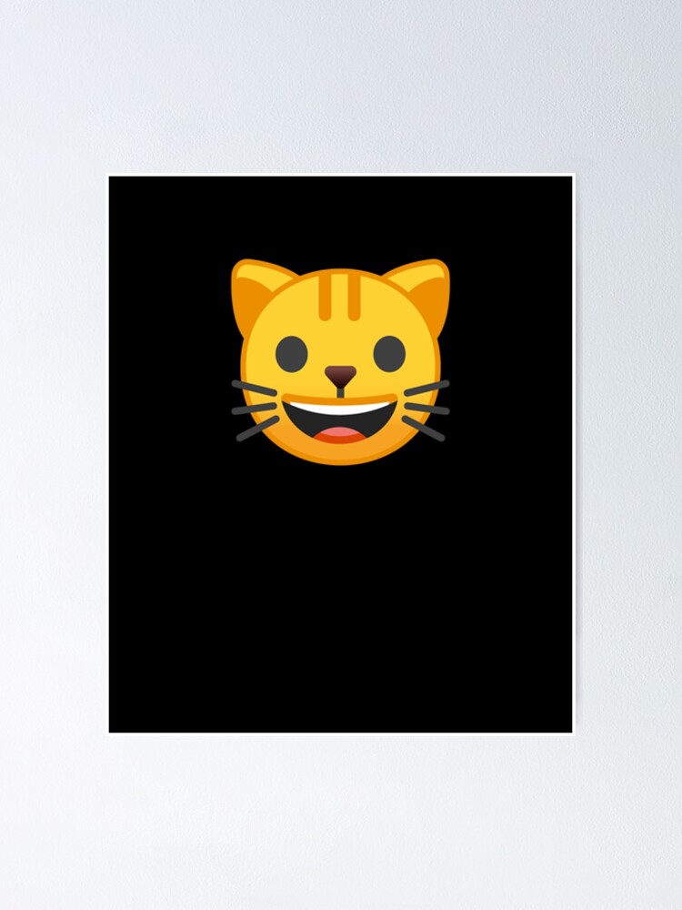 "Cat Face Emoticon" Poster by tropicaltees | Redbubble