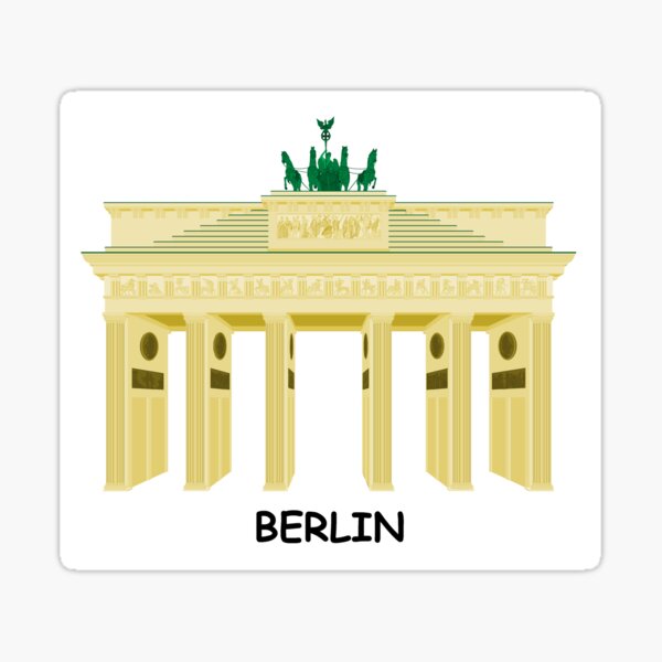 "Brandenburg Gate in Berlin" Sticker for Sale by dessine-moi | Redbubble