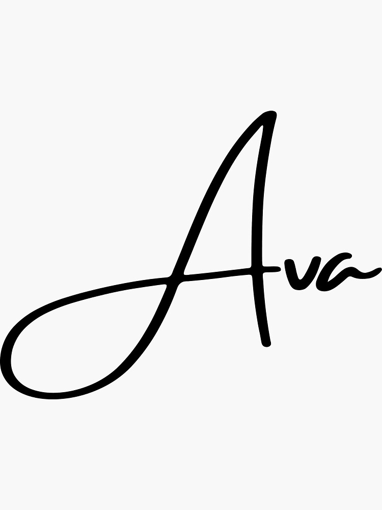 "ava" Sticker for Sale by LeighAnne64 | Redbubble