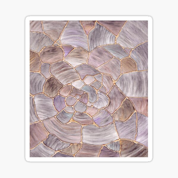 "Pink Goddess / Rose Quartz / Kintsugi Art / Mother of Pearl / Geode ...