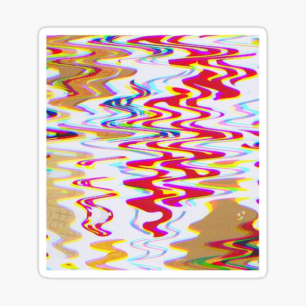 "Digital Art Abstract 'Lava Flow'" Sticker by Malenchki | Redbubble