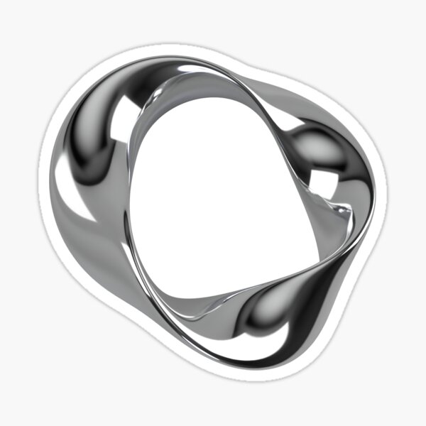 "Aluminum Mobius" Sticker for Sale by Alpal234 | Redbubble
