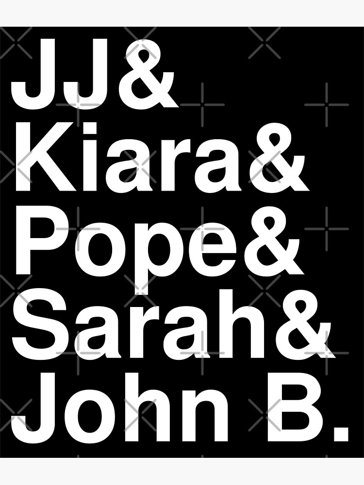 "OBX Character Names" Sticker for Sale by SolMarCustom | Redbubble