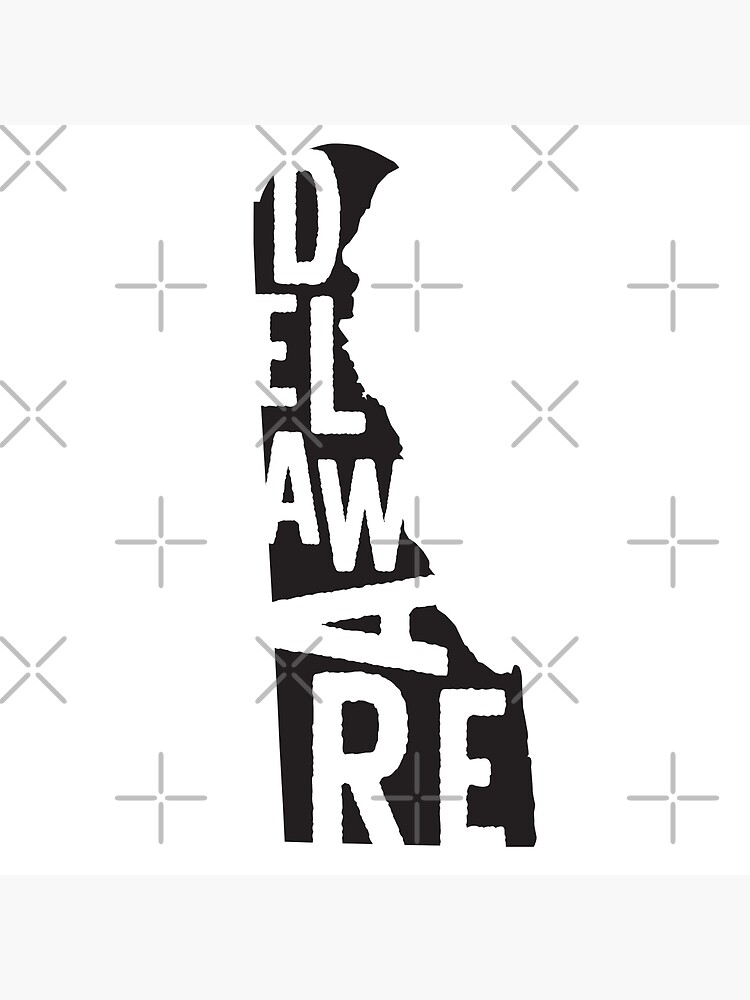 "Delaware State Design | Vintage Delaware Lettering Graphic | Delaware ...