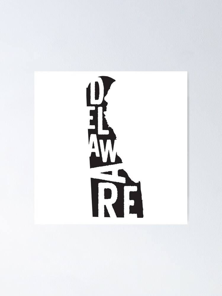 "Delaware State Design | Vintage Delaware Lettering Graphic | Delaware ...