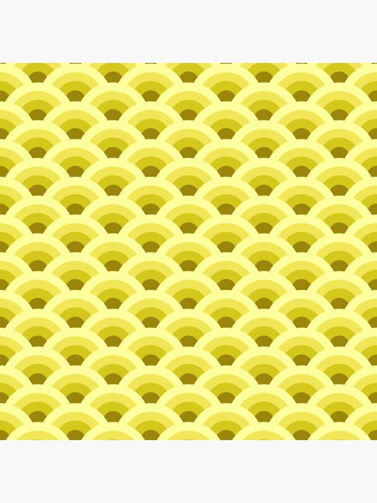 "Yellow Waves Pattern" Sticker for Sale by Sozai | Redbubble