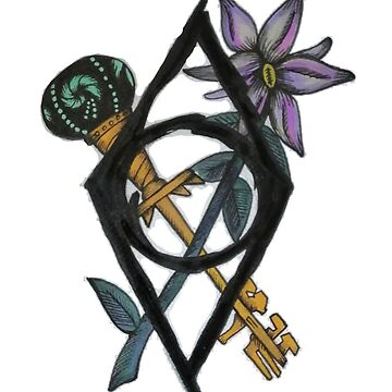 "Skeleton Key Design" Sticker for Sale by VergiliusDesign | Redbubble