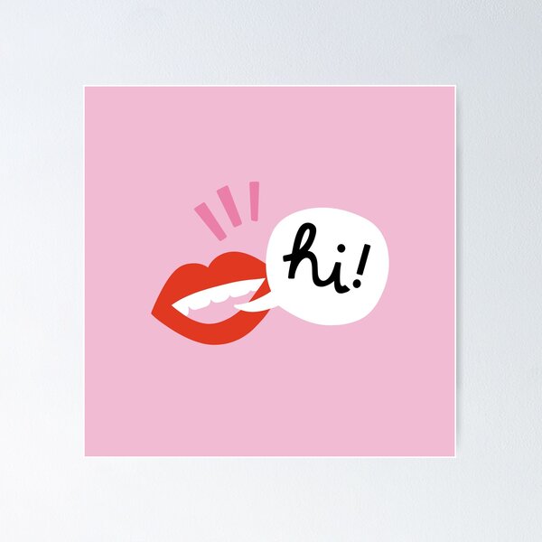 "Hi! Mask" Poster for Sale by Mkshoun | Redbubble