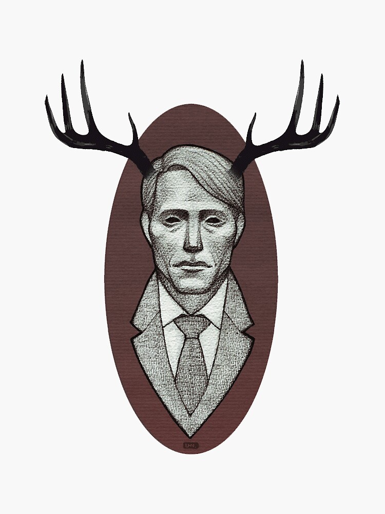 "Hannibal_EAT THE RUDE" Sticker for Sale by la2yhn | Redbubble