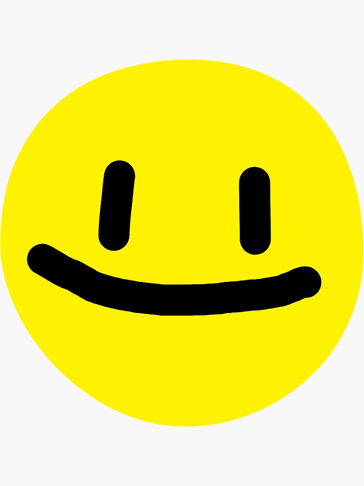 "Lonely Smiley Face" Sticker for Sale by renekofficial | Redbubble