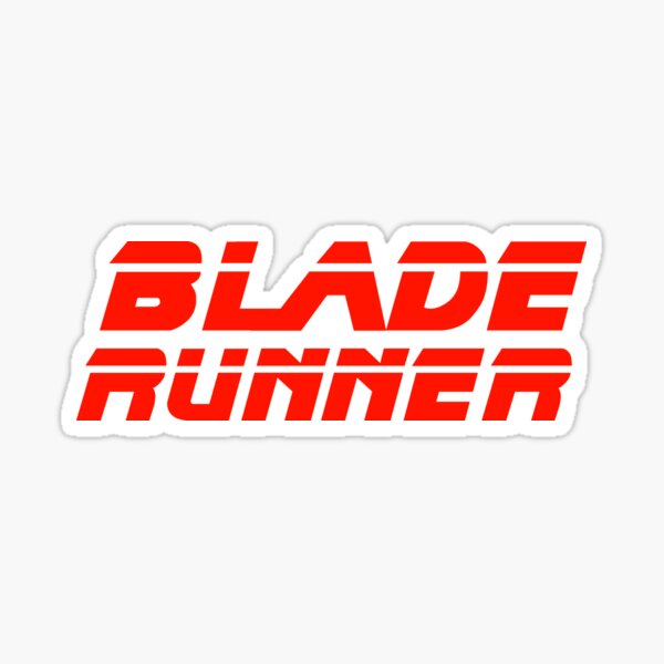 "Blade Runner Logo" Sticker for Sale by haz5077 | Redbubble