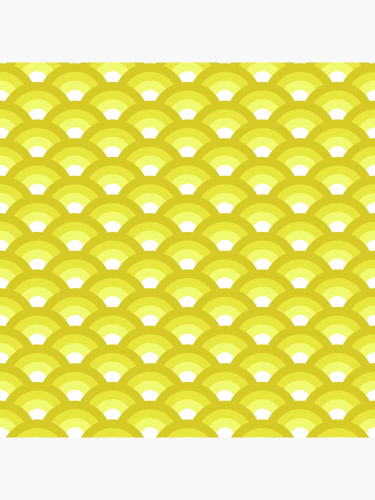"Yellow Waves Pattern" Sticker for Sale by Sozai | Redbubble