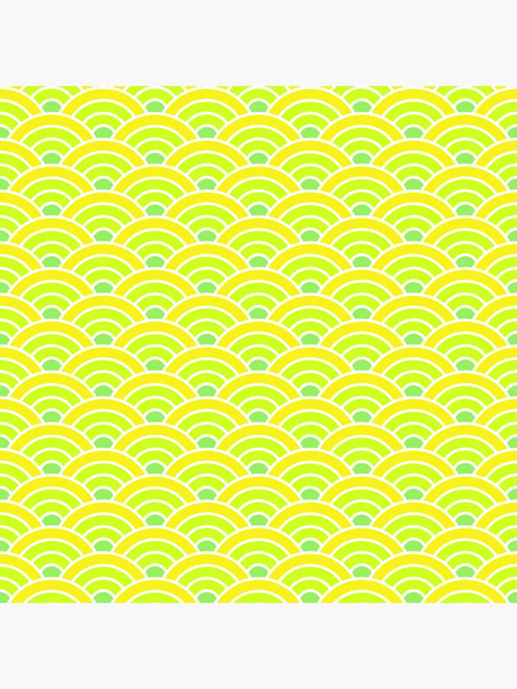 "Yellow Waves Pattern" Sticker by Sozai | Redbubble