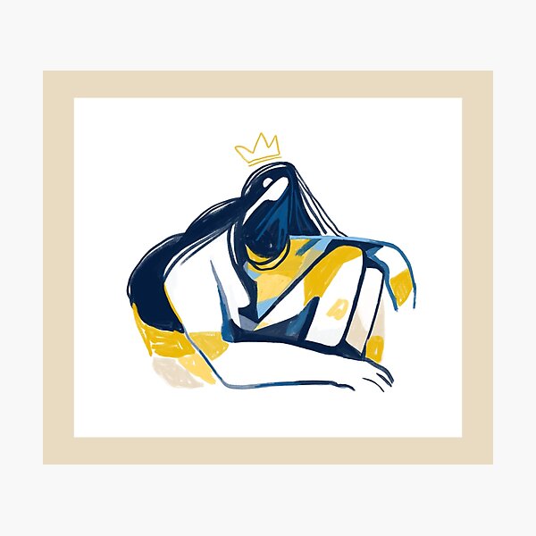 "The Sad Queen with line art" Photographic Print for Sale by ...