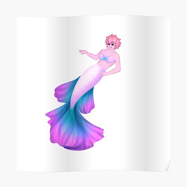 "Mermaid Mina from BNHA" Poster for Sale by Pbanjelly | Redbubble